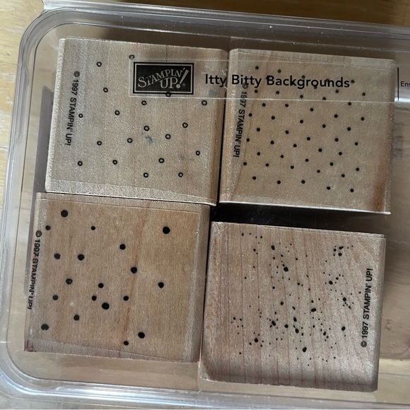 Stampin' Up! | Office | Stampin Up Itty Bitty Backgrounds Stamp Set ...
